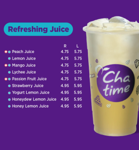 Menus – Chatime Guam